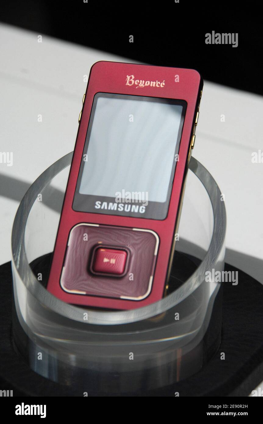 The new 'B'Phone' by Samsung is seen on display at the Samsung ...