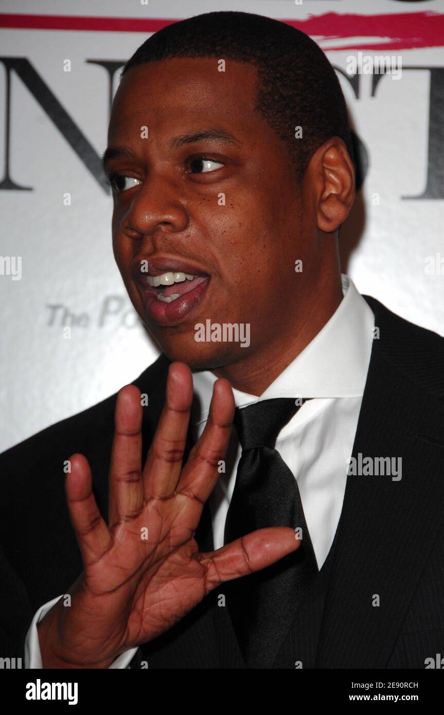 Musician Jay-Z attends the world premiere of 'American Gangster' at the ...