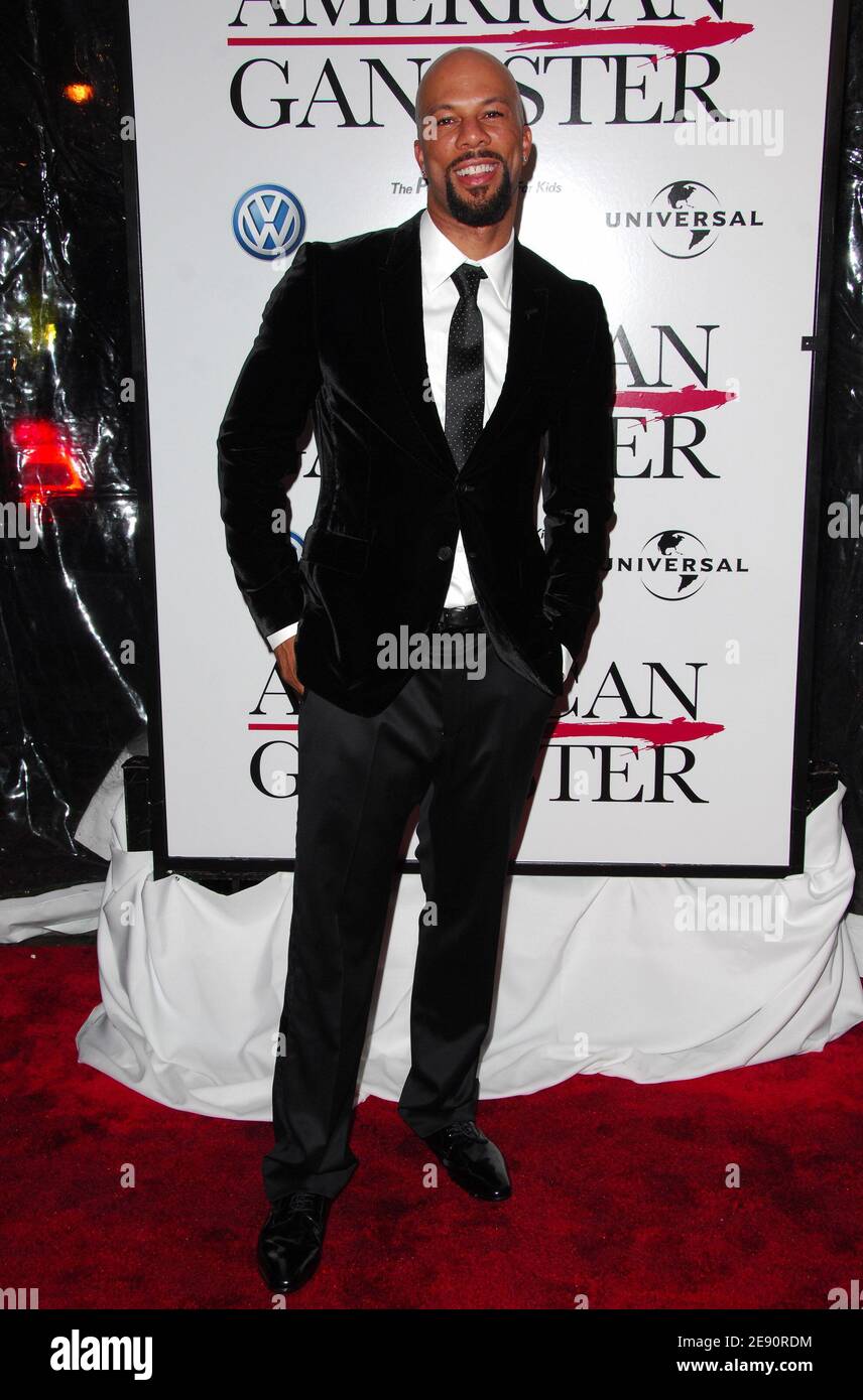 Musician Common attends the world premiere of 'American Gangster' at ...