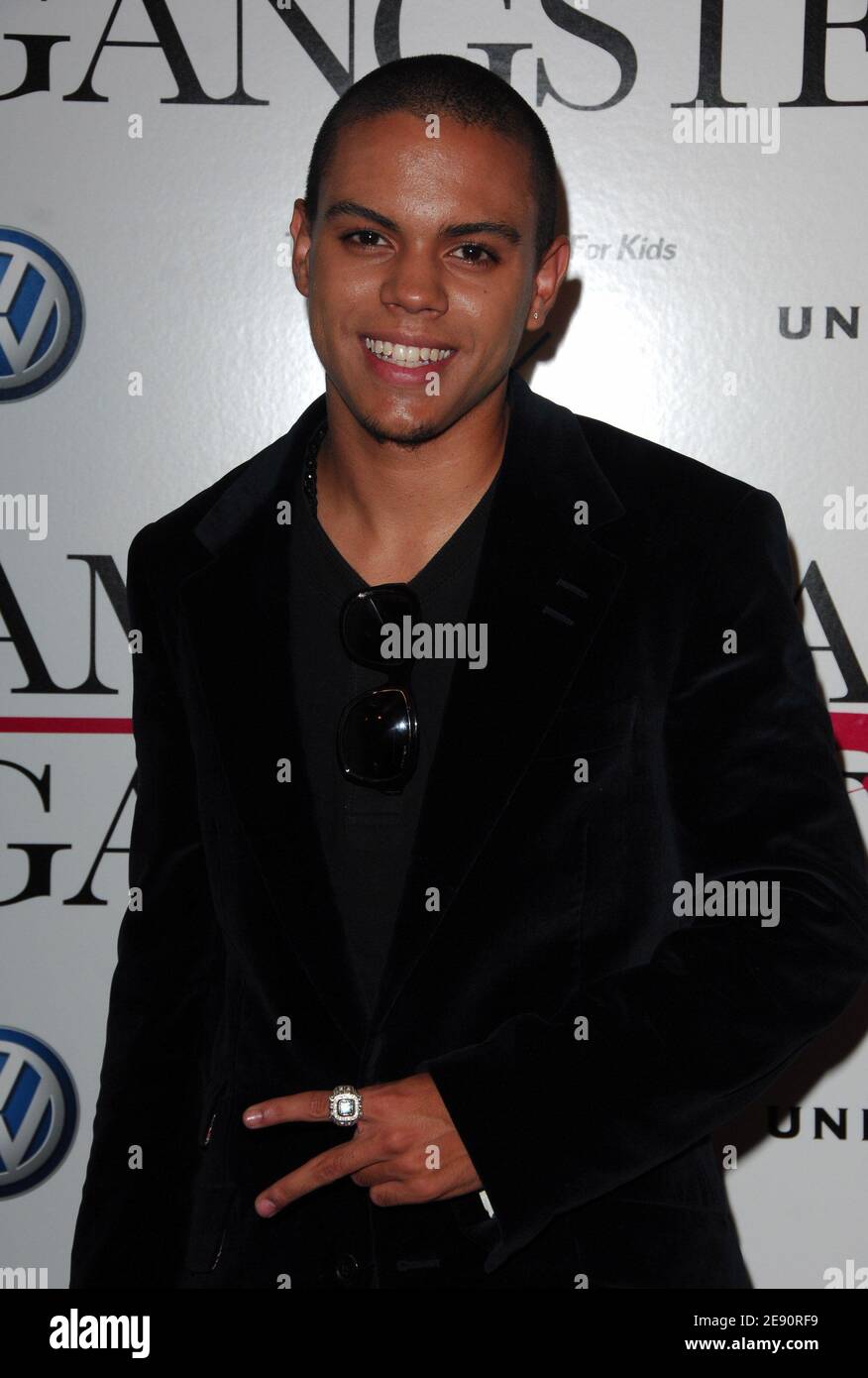 Musician Evan Ross attends the world premiere of 'American Gangster' at ...