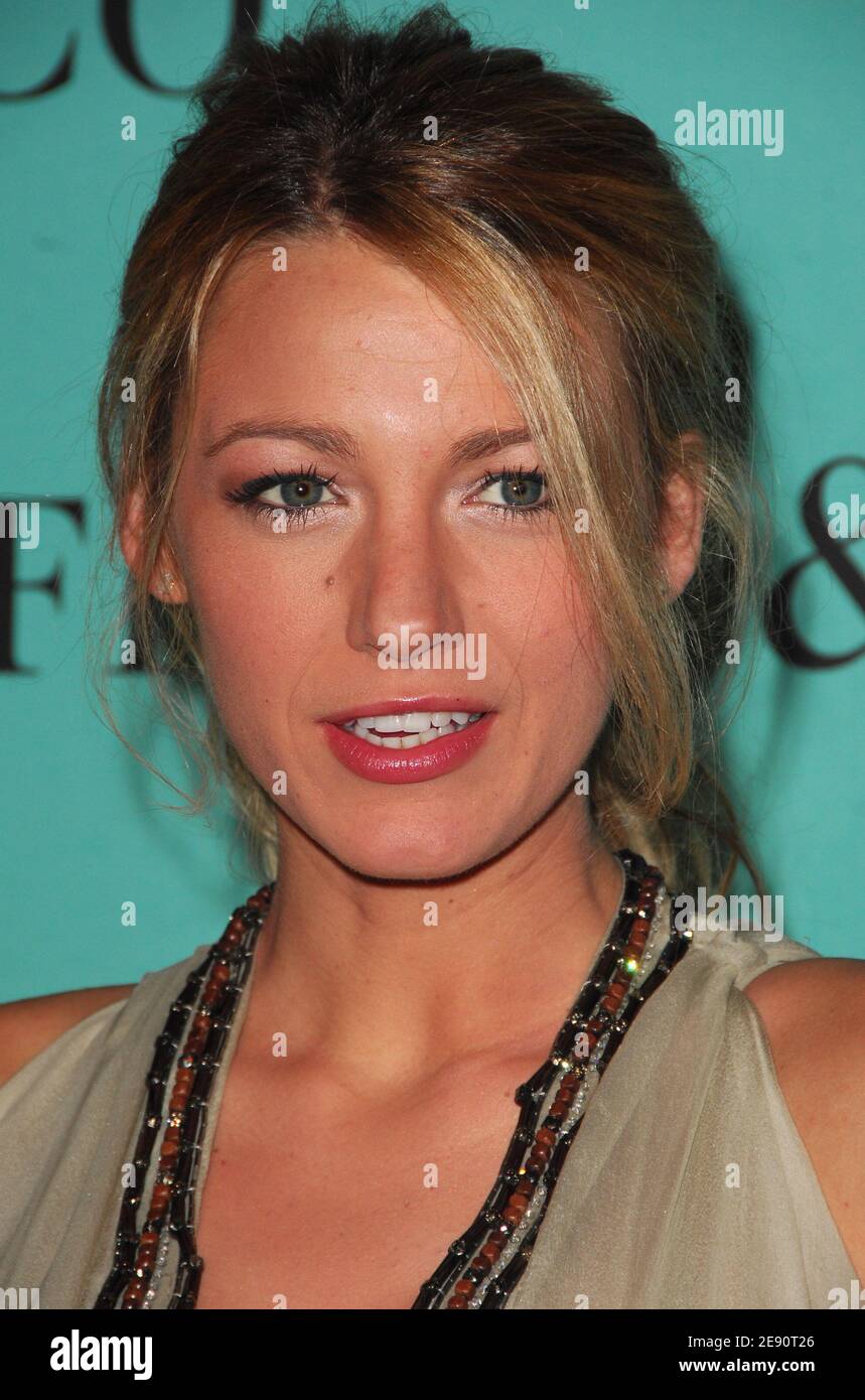 Actress Blake Lively attends the launch of the Tiffany & Co. 2008 Blue ...