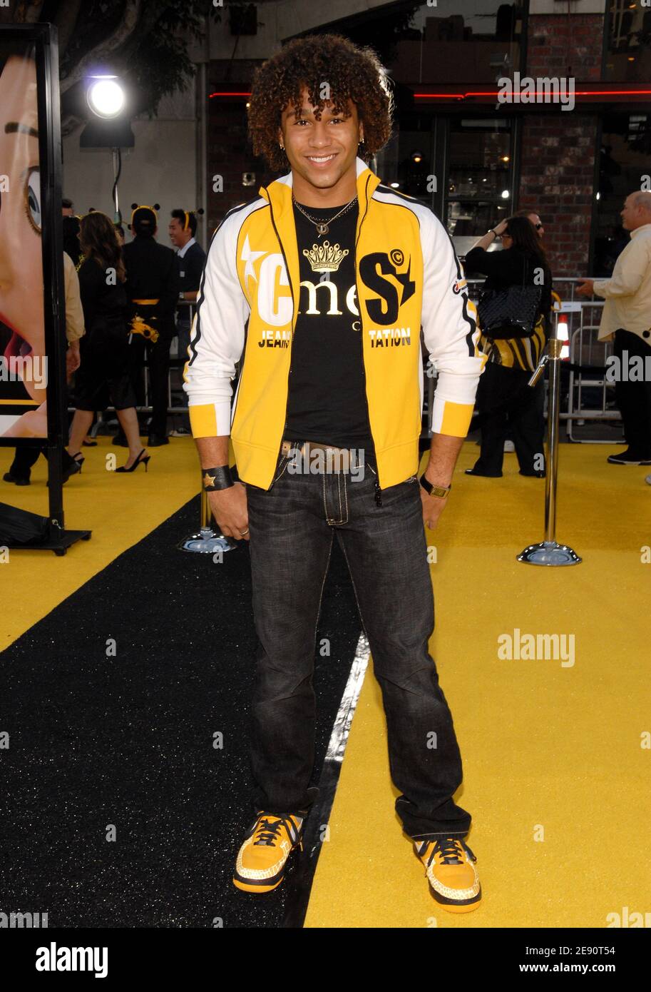 Corbin Bleu attends the Bee Movie Premiere at the Mann Village Theater ...