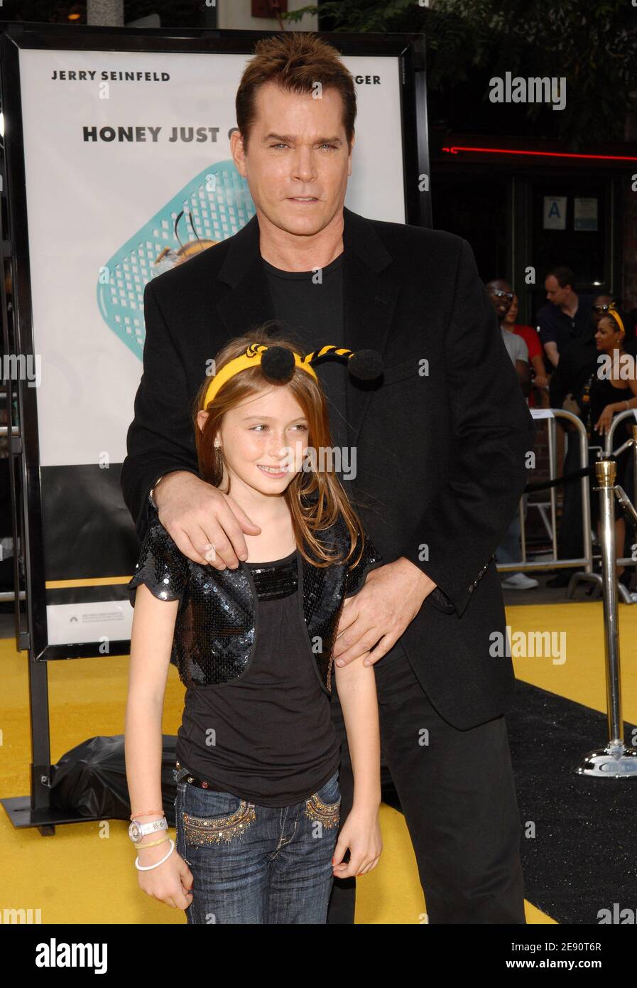 Ray Liotta and daughter attend the Bee Movie Premiere at the Mann ...