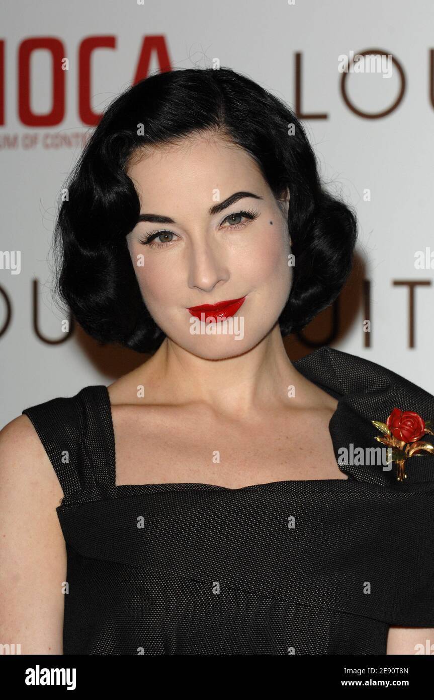 Dita Von Teese attends the Louis Vuitton Gala Celebrating Murakami ...