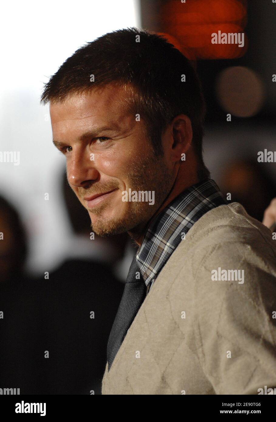 David Beckham attends the premiere of United Artists "Lions For Lambs ...