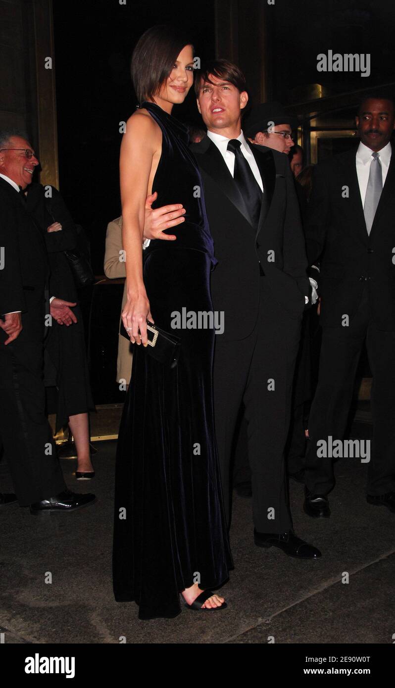 Husband and wife actors Tom Cruise and Katie Holmes attend the Museum ...