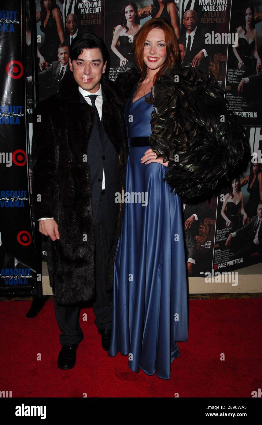 Designer Malan Breton (L) and model attend the OUT 100 Awards at ...