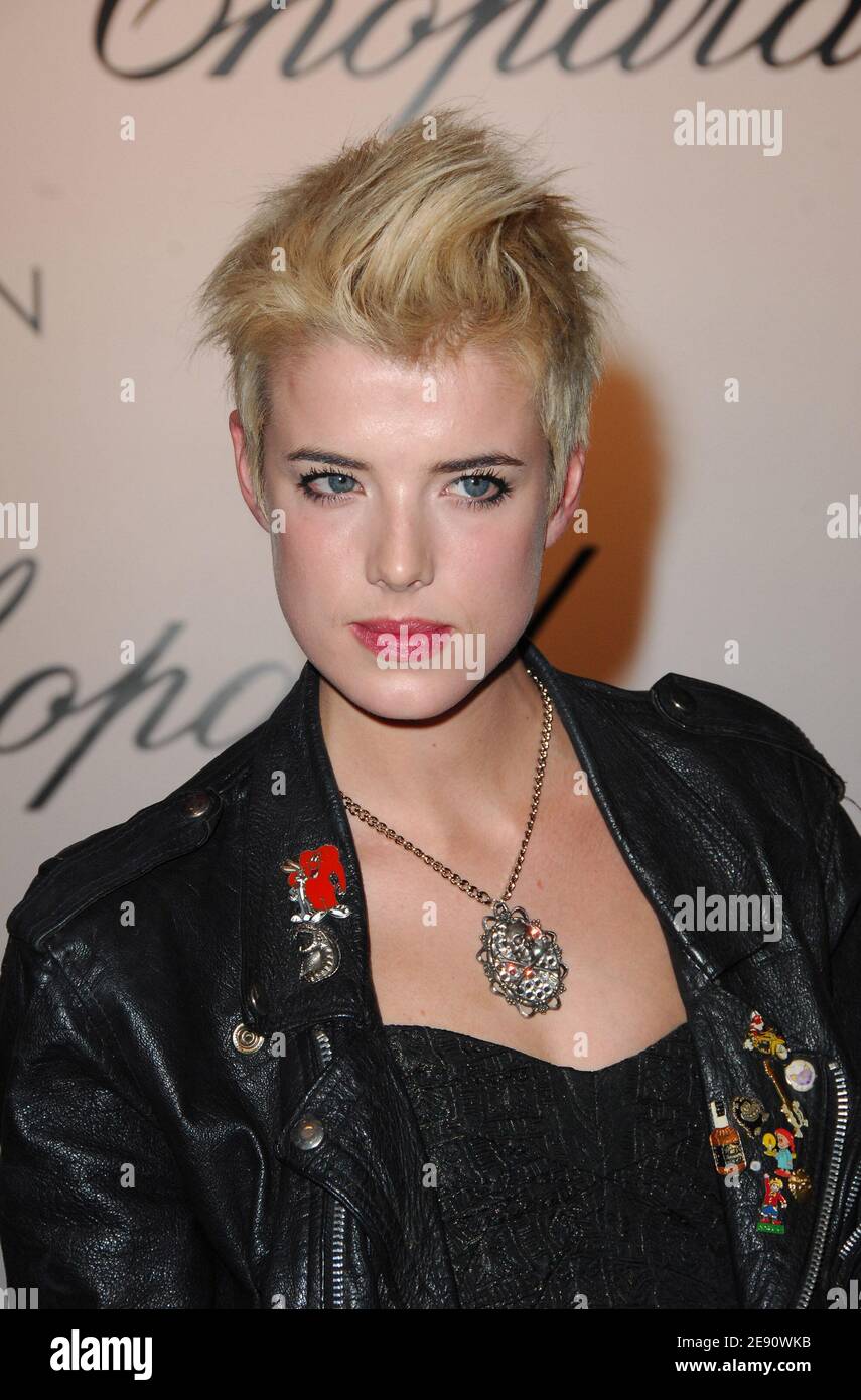 Model Agyness Dean attends the Chopard flagship store opening on ...