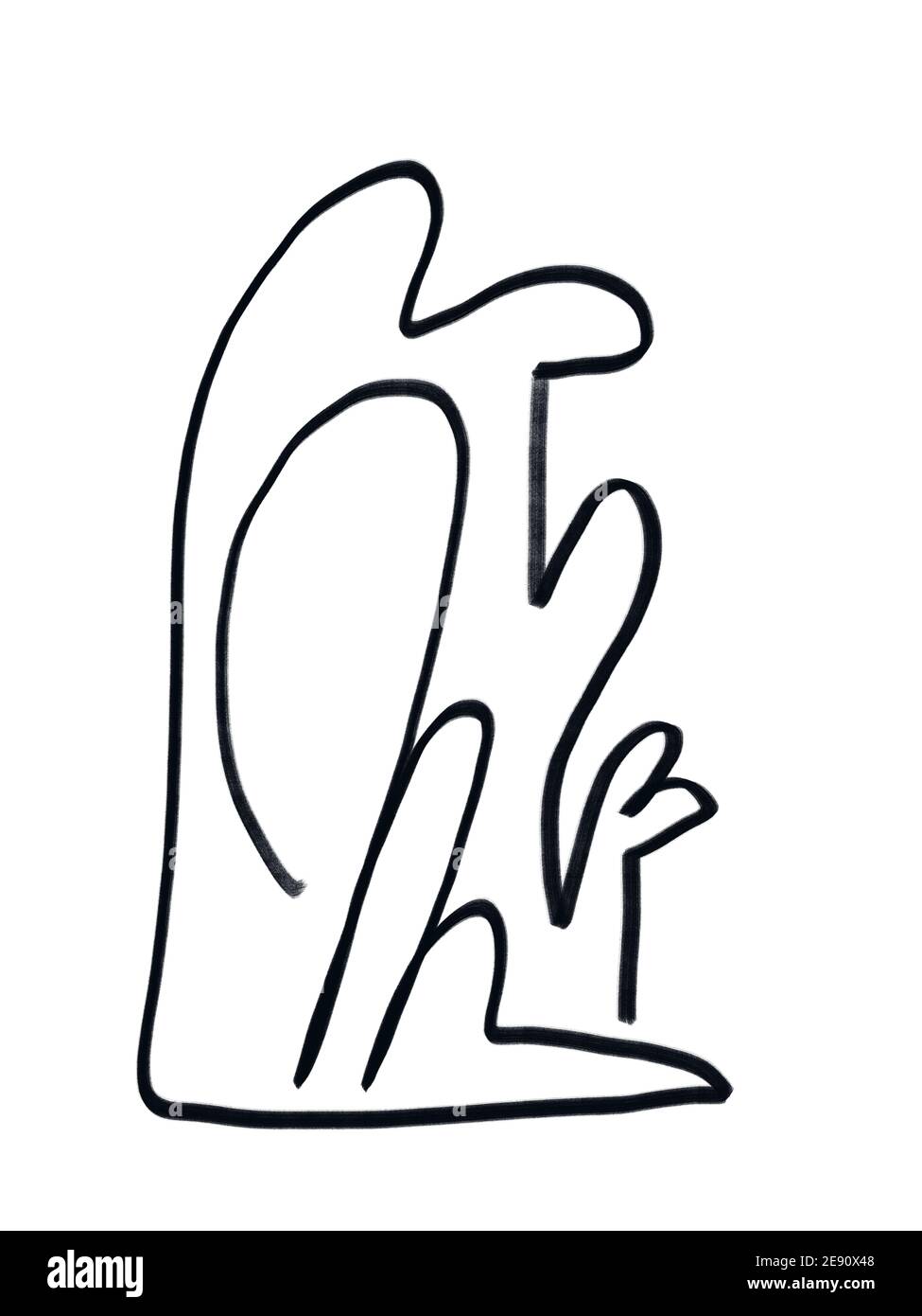 Abstract line art Fashion design and stylish line art. Illustration for ...