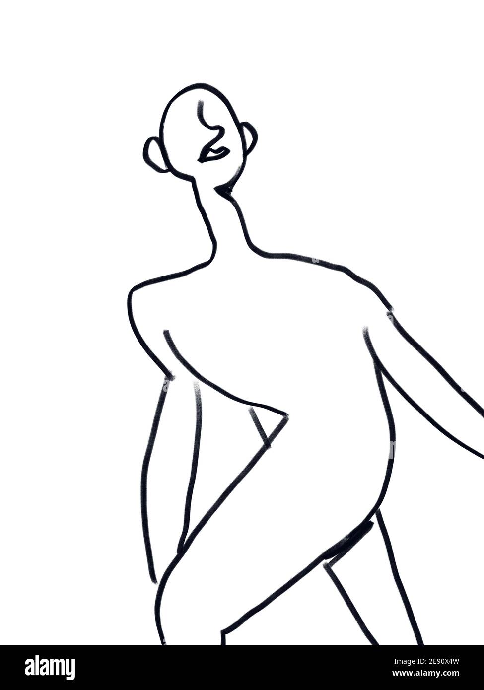 Figure Silhouette Cut Out Stock Images & Pictures - Alamy