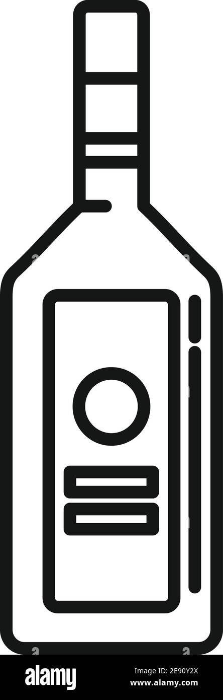 Drink vodka bottle icon, outline style Stock Vector Image & Art - Alamy