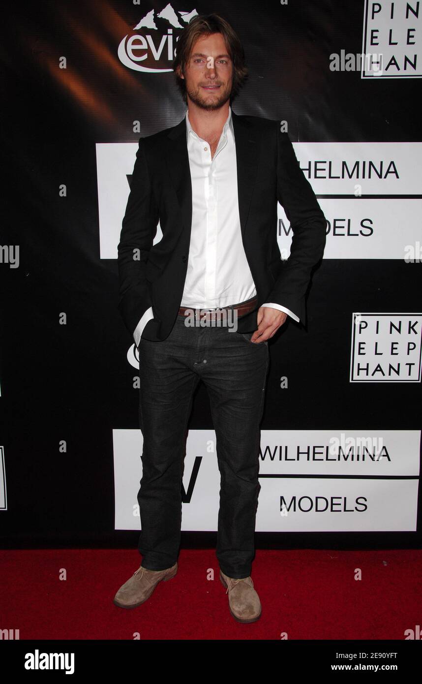 Model Gabriel Aubry attends the 40th Anniversary of Wilhelmina Models ...