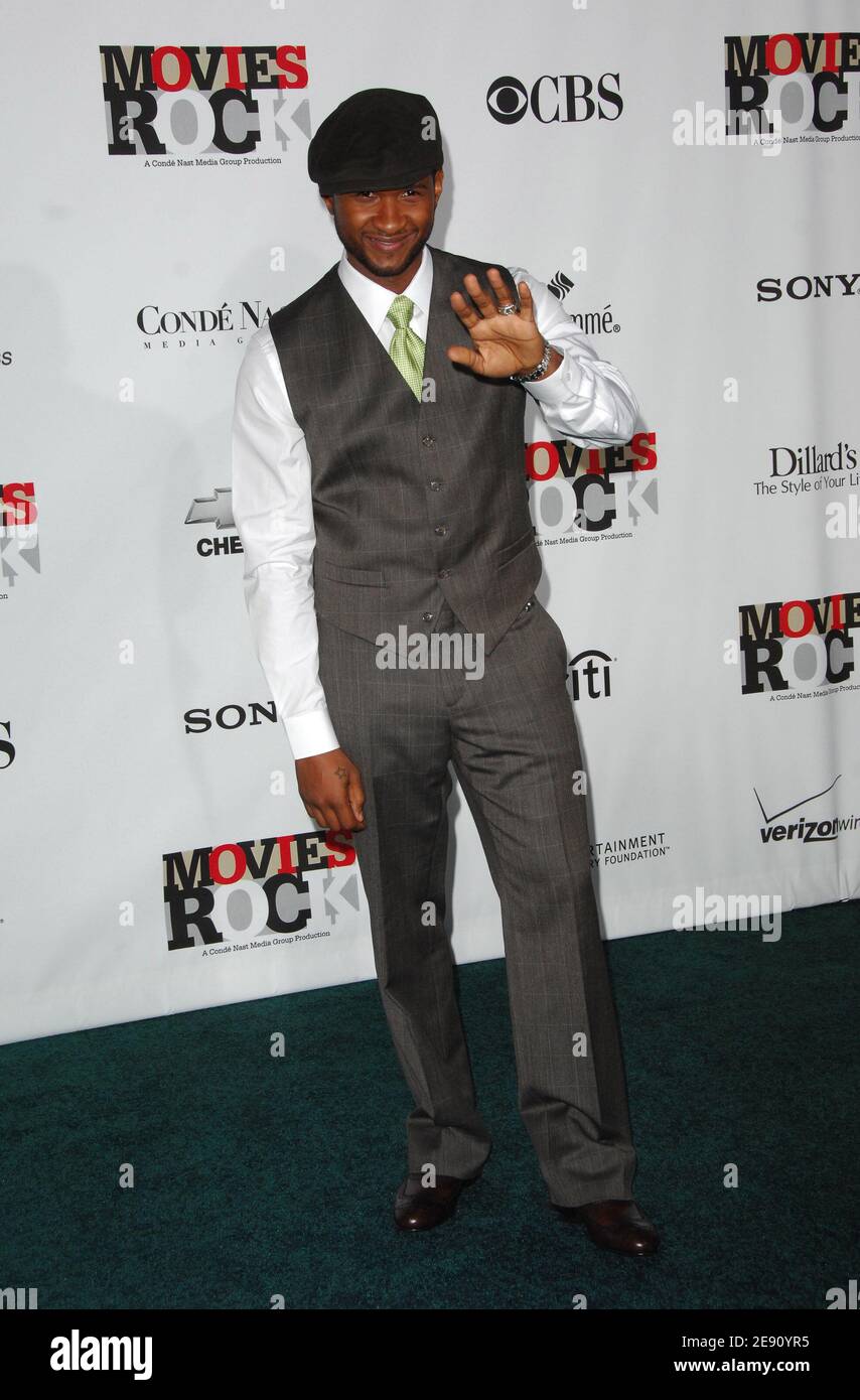 Musician Usher arrives at 'Movies Rock' A Celebration Of Music In Film ...