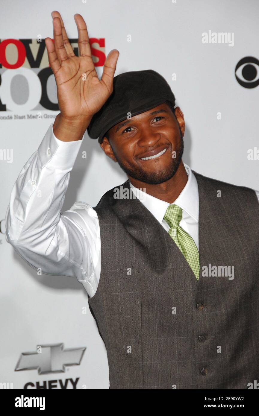 Musician Usher arrives at 'Movies Rock' A Celebration Of Music In Film ...
