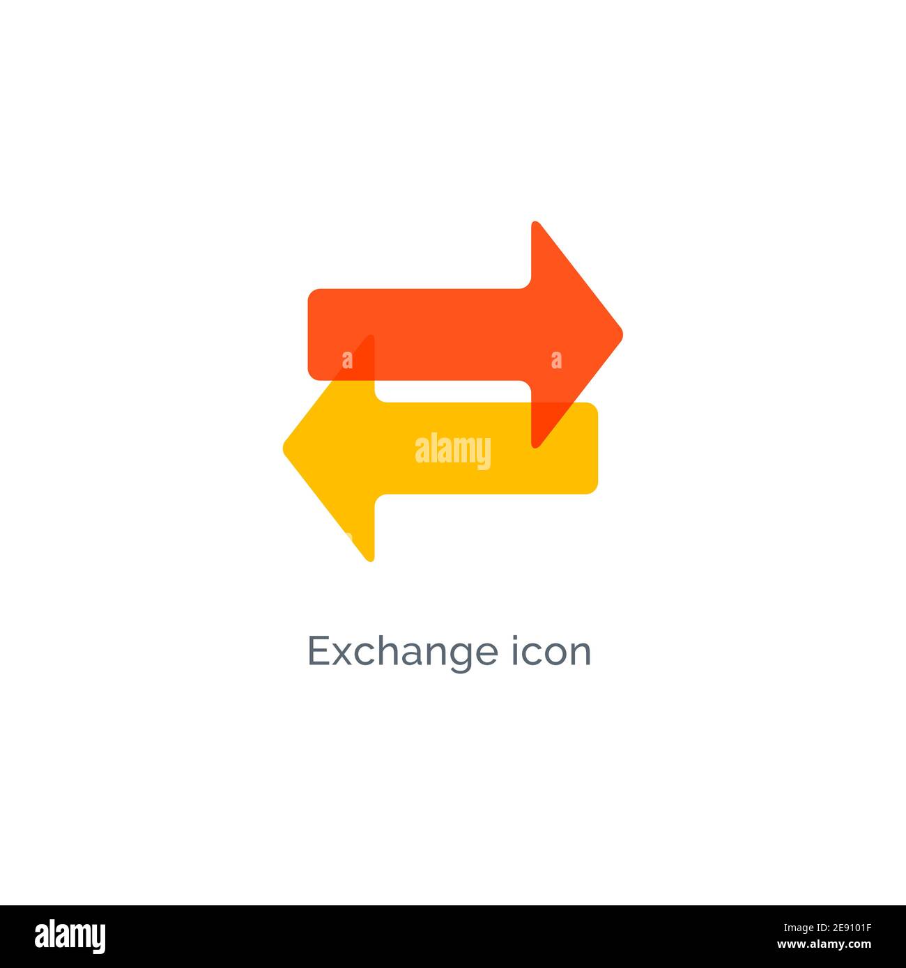Exchange arrow icon, reverse swap vector switch flip. Exchange data symbol icon Stock Vector ...