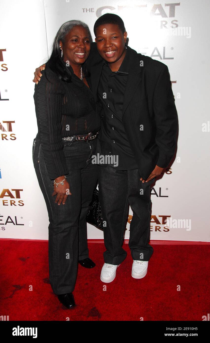Actor Denzel Whitaker and mother Yolanda arrive at the premiere of 'The ...