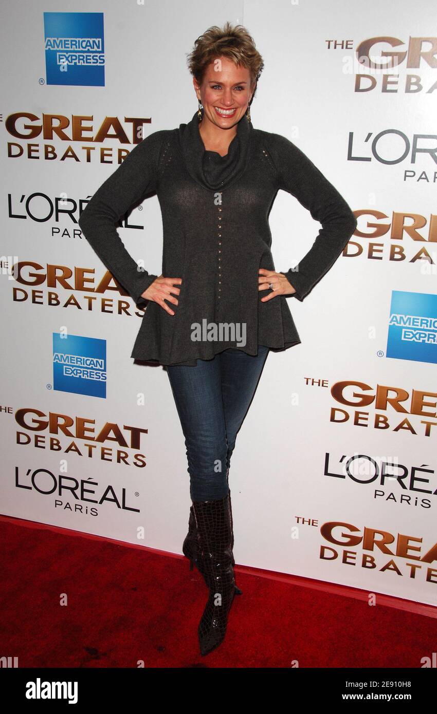 Actress Cady Huffman arrives at the premiere of 'The Great Debaters' at ...