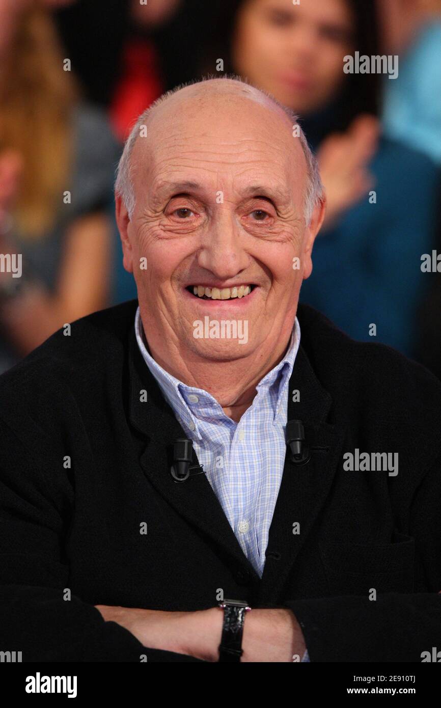 Pierre Tchernia lors de l'enregistrement de l'emission Vivement ...