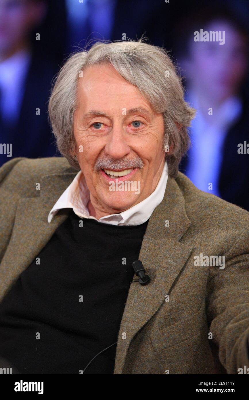 Jean Rochefort lors de l'enregistrement de l'emission Vivement Dimanche ...
