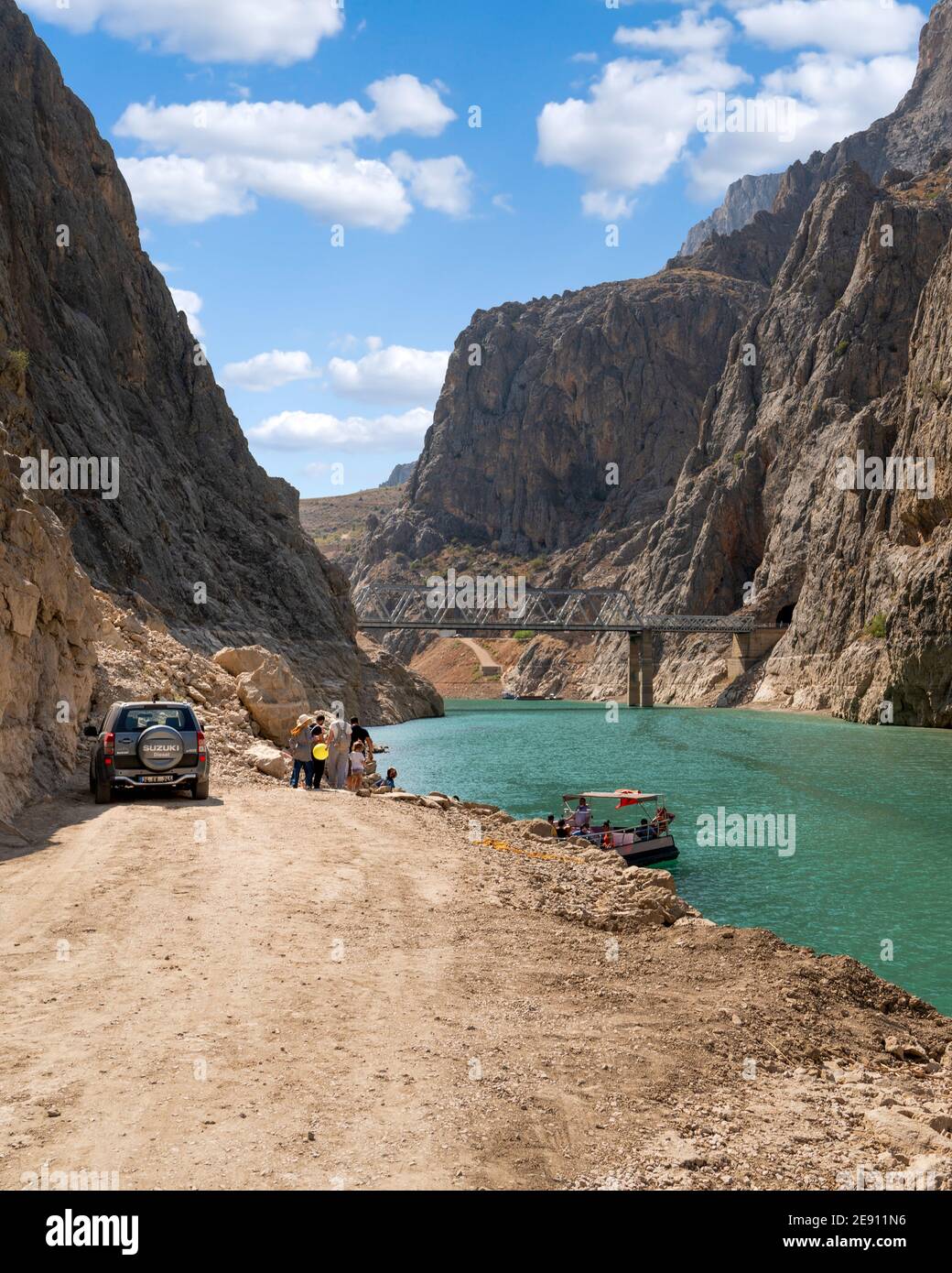Kemaliye, Erzincan, Turkey-September 19 2020: Bout touring in Dark ...