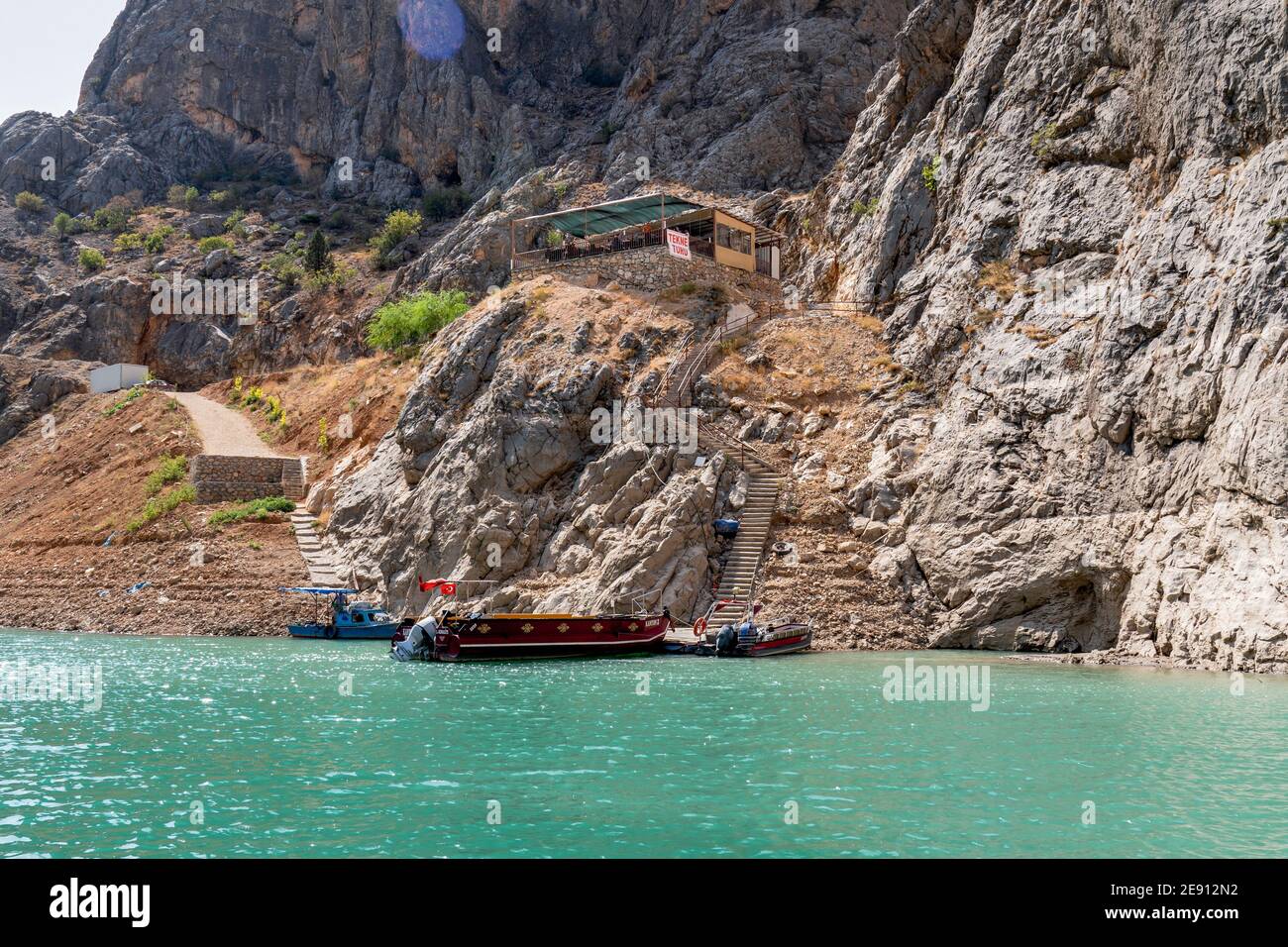 Kemaliye, Erzincan, Turkey-September 19 2020: Bout touring in Dark ...