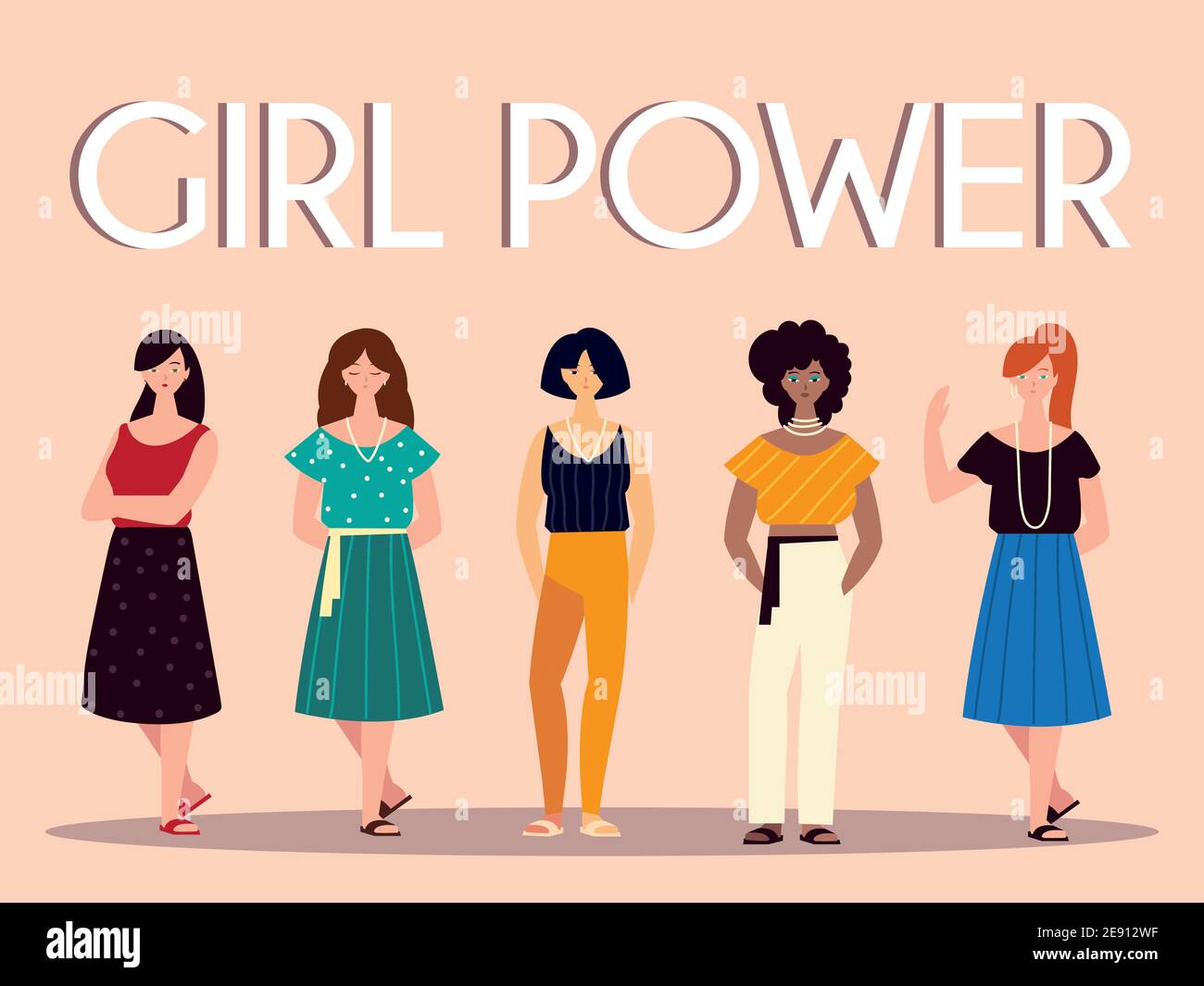 The power of empowered women Stock Vector Images - Alamy
