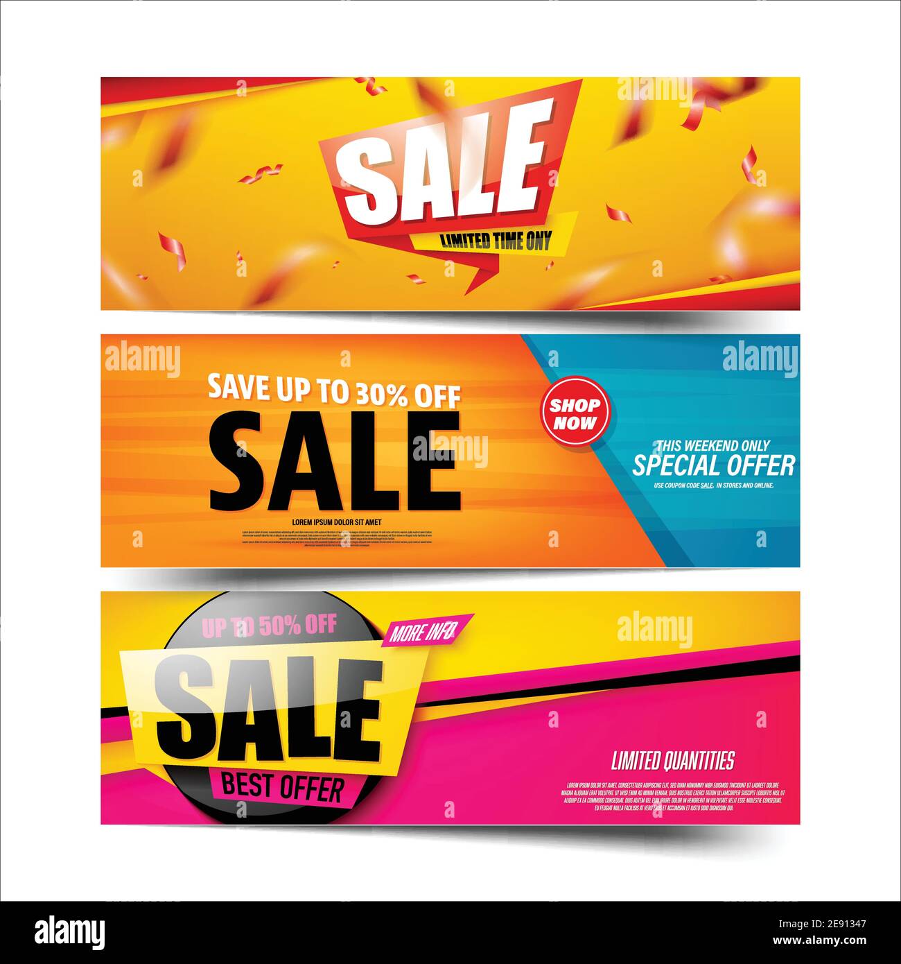 Sale banner template design Stock Vector Image & Art - Alamy