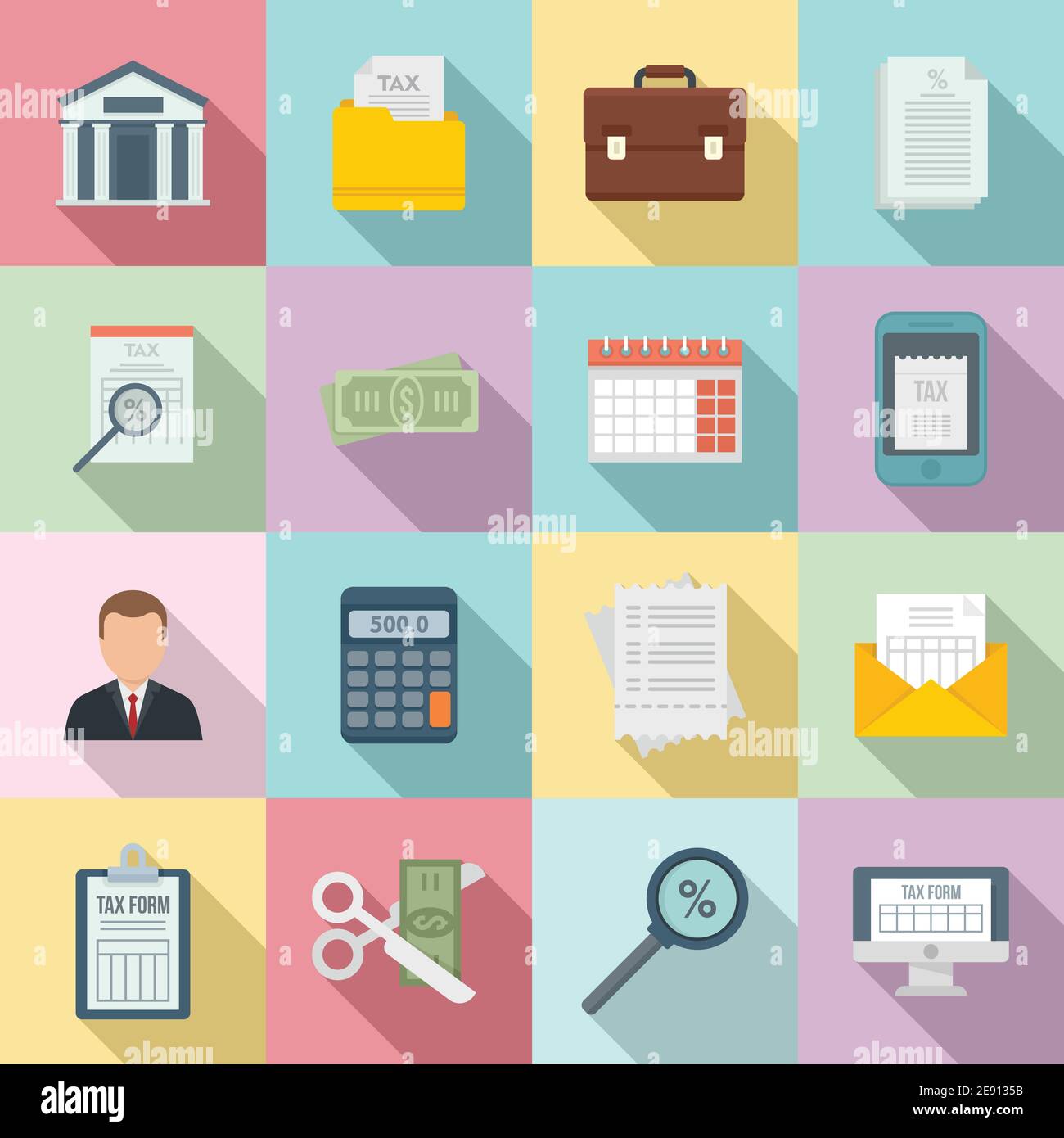Tax accounting set audit Stock Vector Images - Alamy