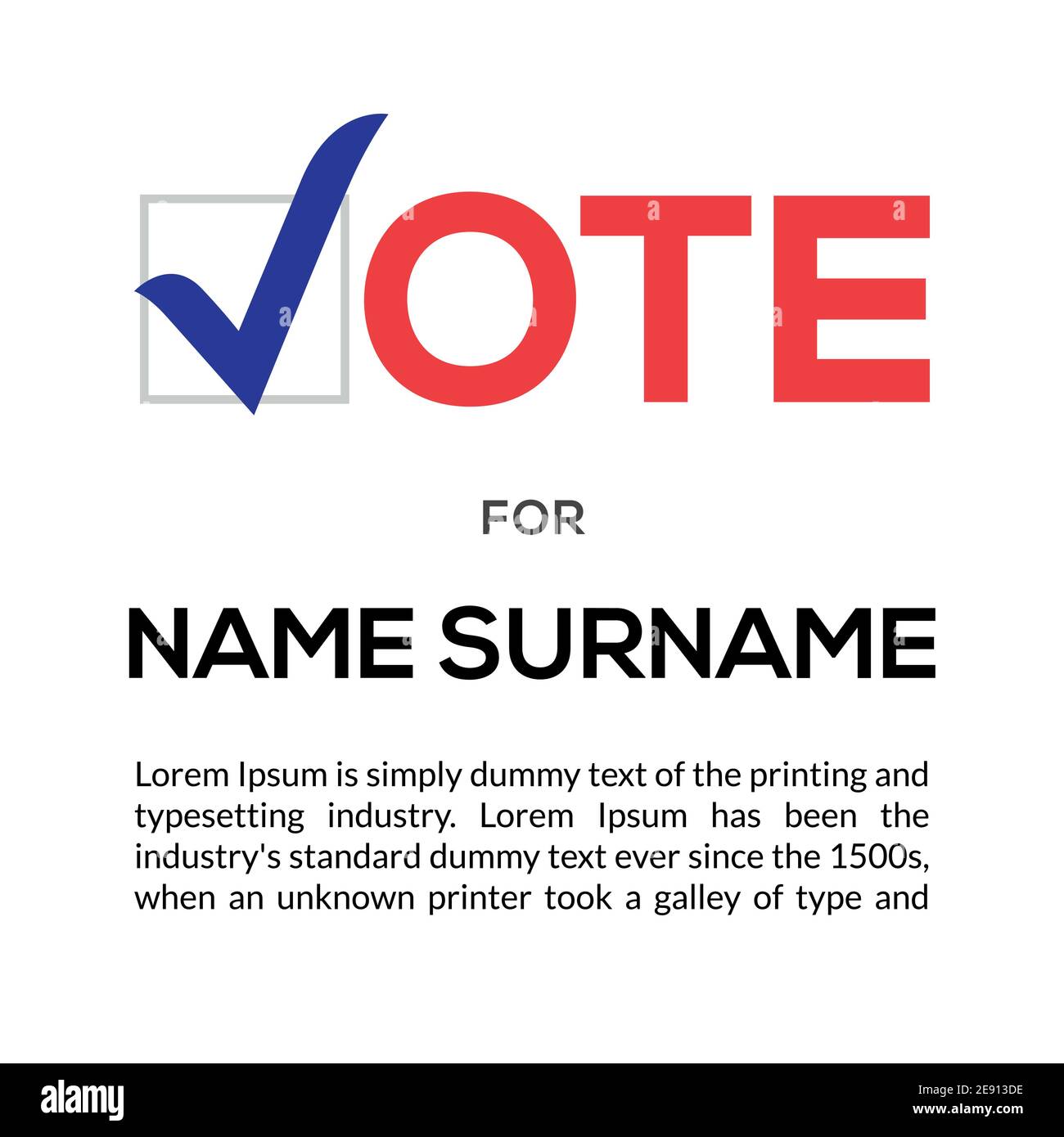 Vote vector icon election sign. Vote check logo campaign symbol design ...