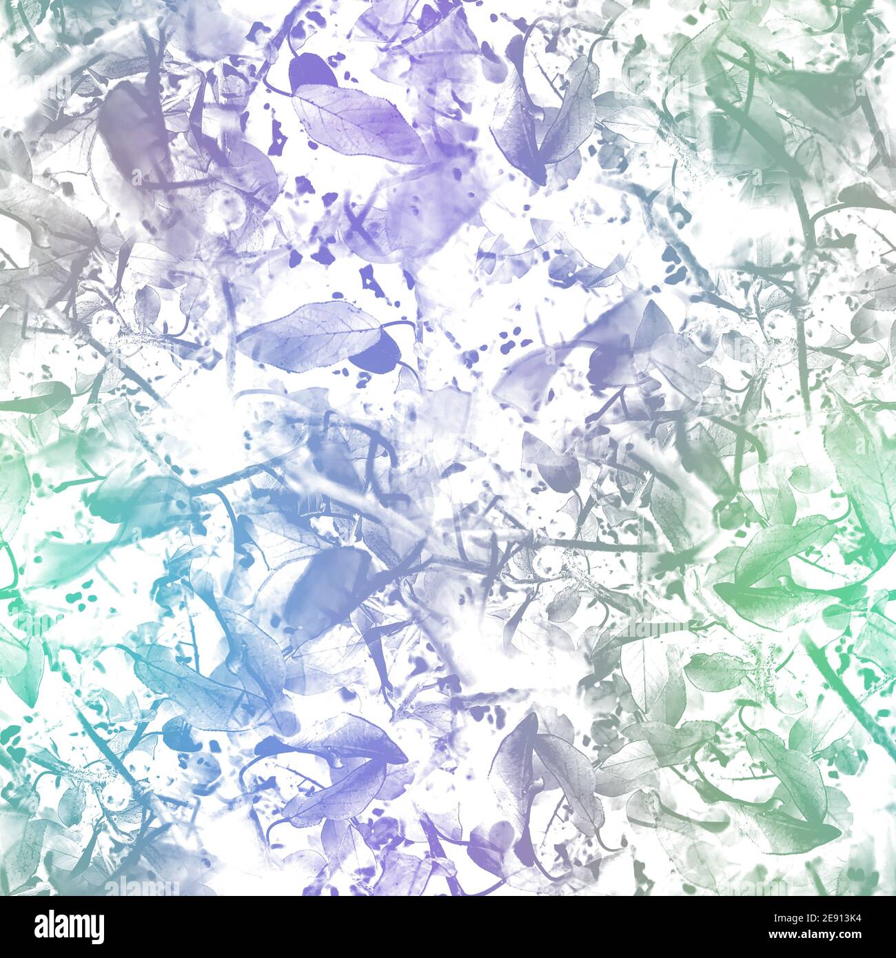 Seamless satin soft pastel color leaves pattern Stock Photo - Alamy