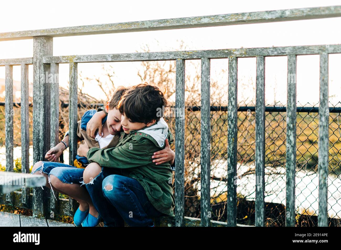 Teen exploring nature park hi-res stock photography and images - Alamy