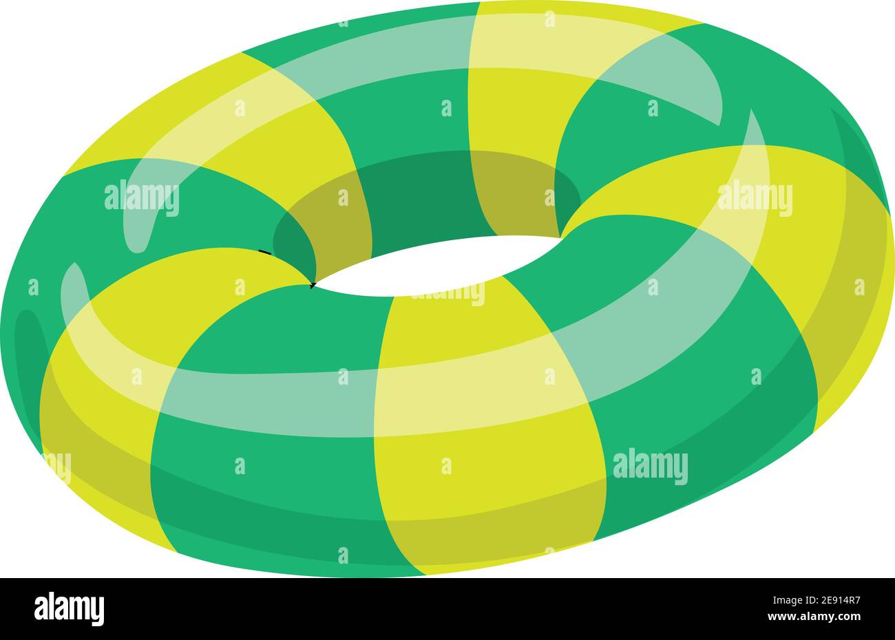 Striped inflatable ring icon, cartoon style Stock Vector Image & Art ...
