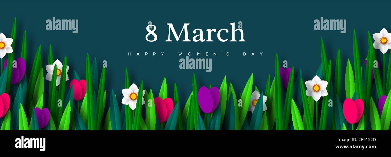 8 March greeting banner Stock Vector Image & Art - Alamy