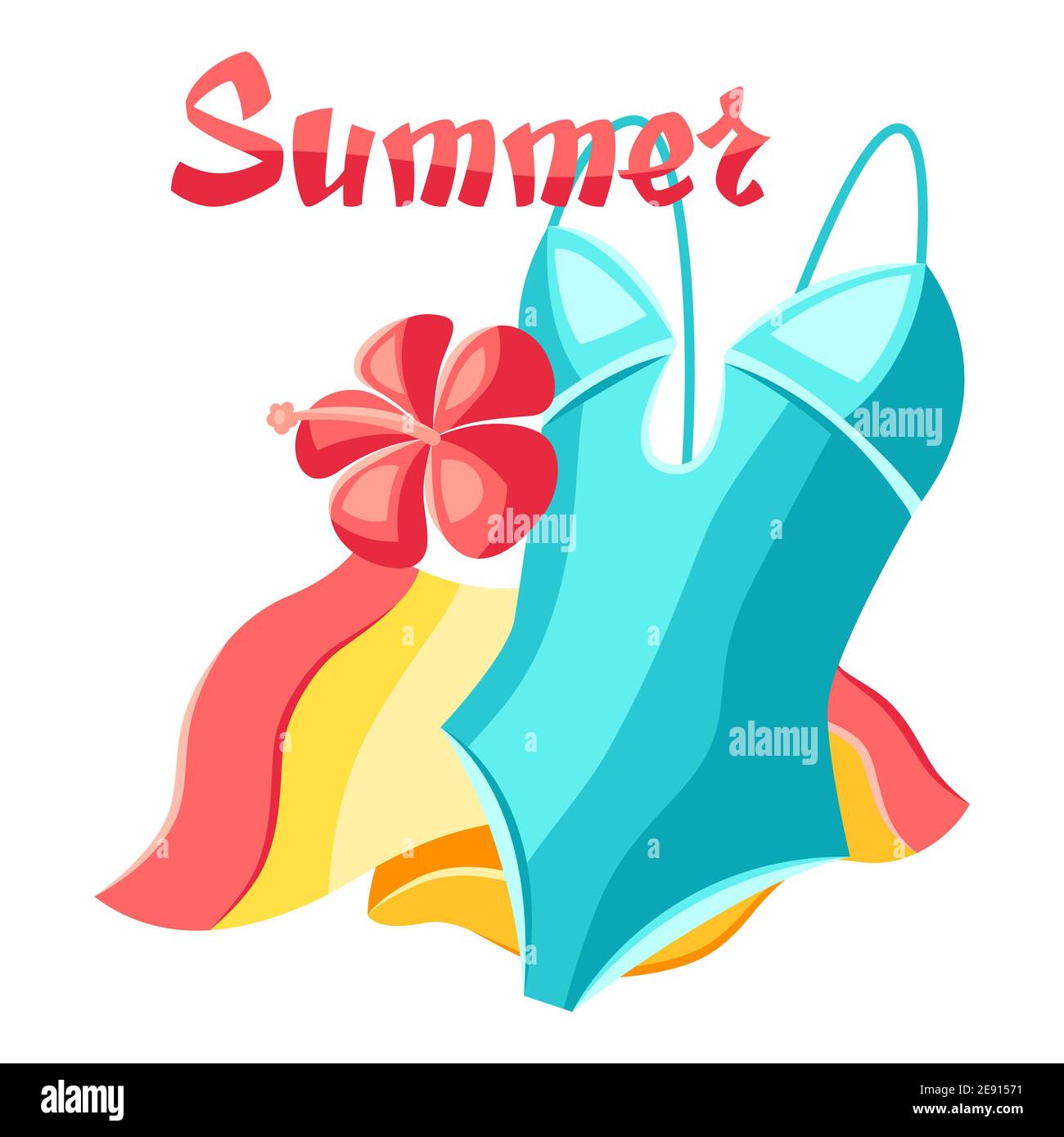 Background with beachwear and swimwear Stock Vector Image & Art - Alamy