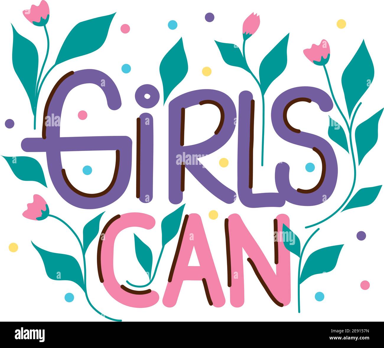Girls can do Stock Vector Images - Alamy