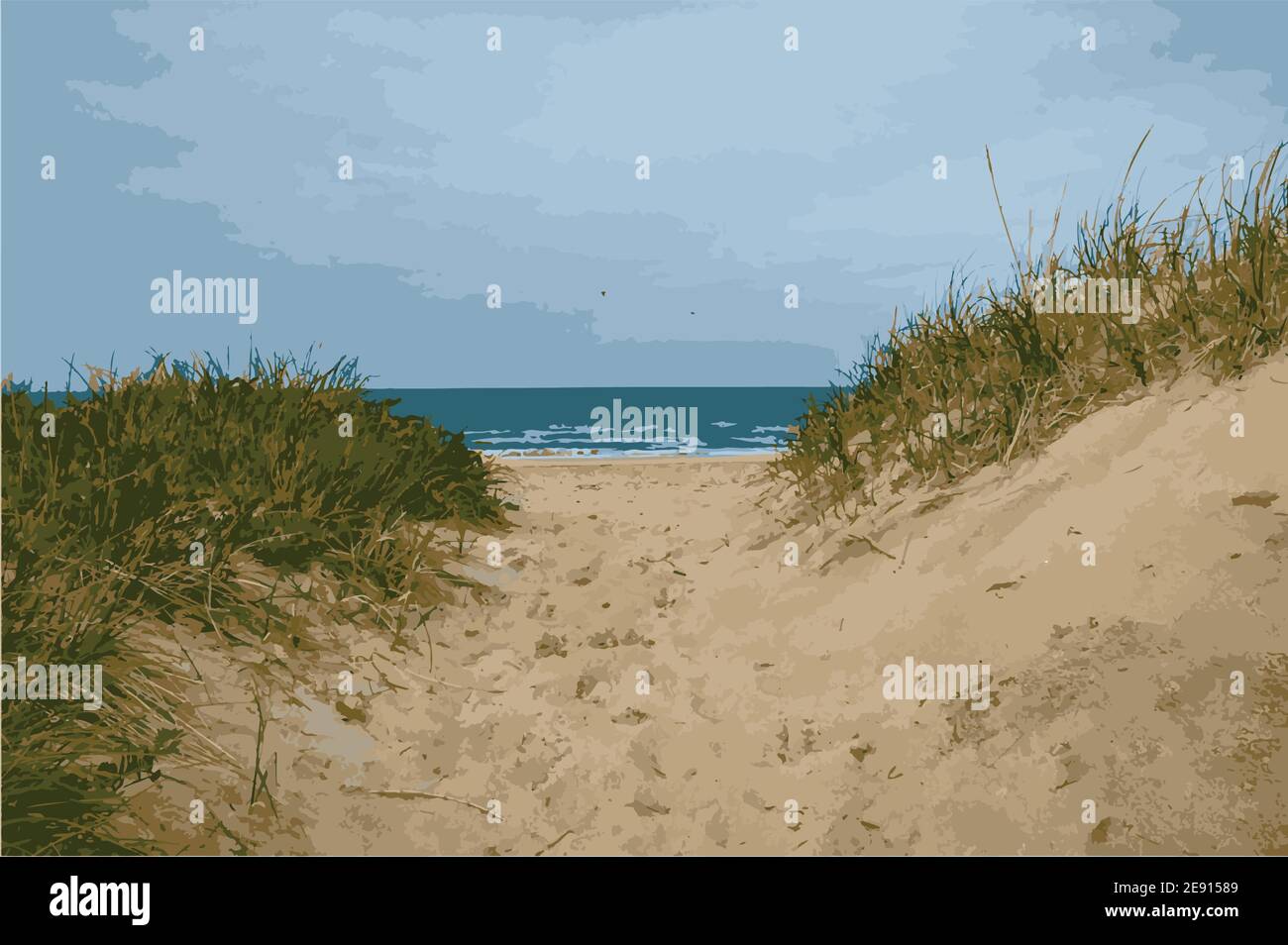 Cinder dune Stock Vector Images - Alamy