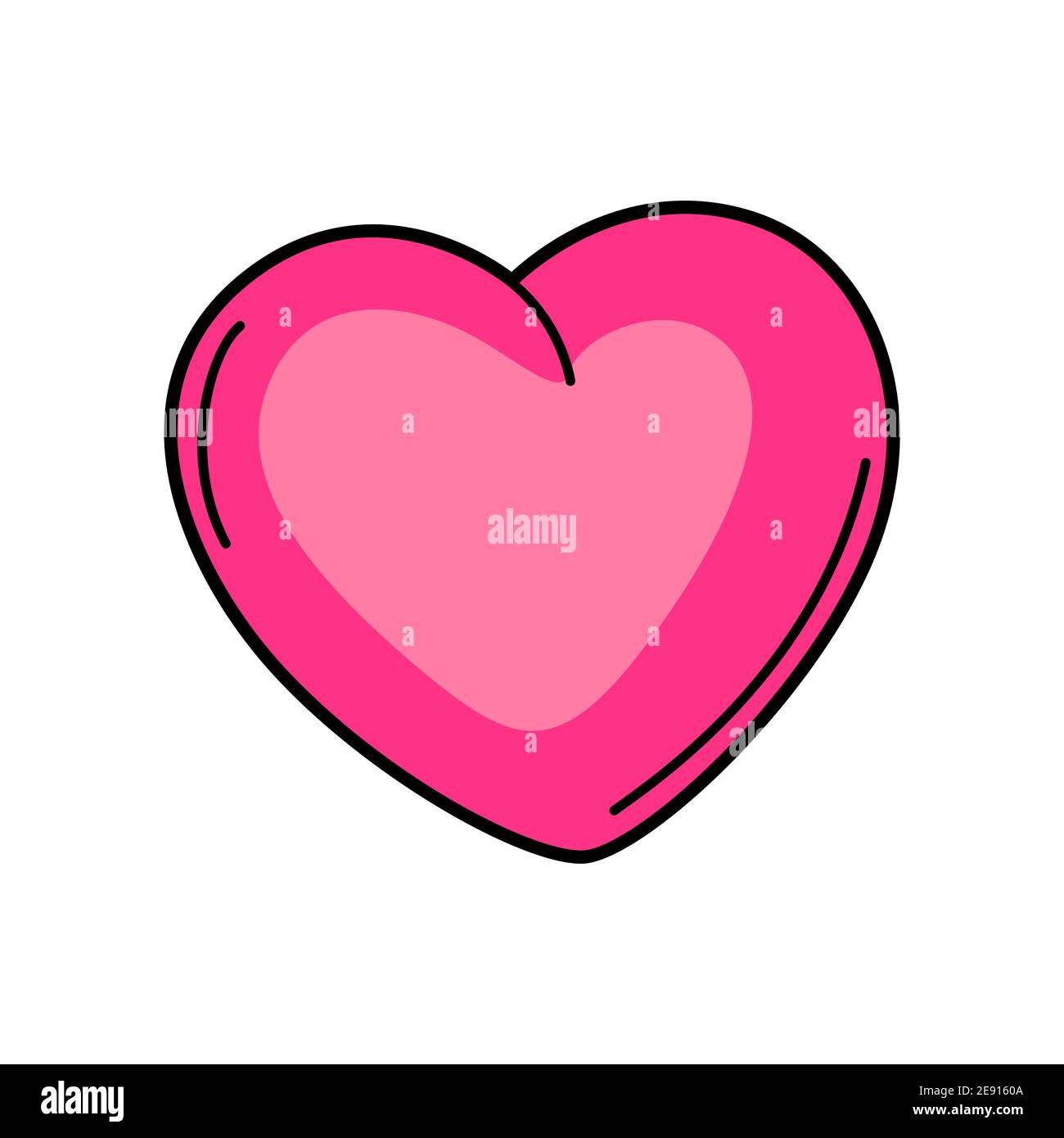 Cartoon design 14th valentine Cut Out Stock Images & Pictures - Alamy