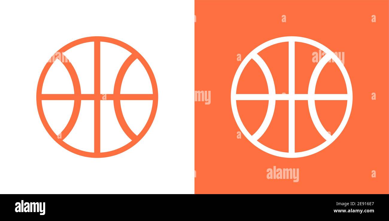Basketball ball vector icon isolated. Basket ball illustration logo ...