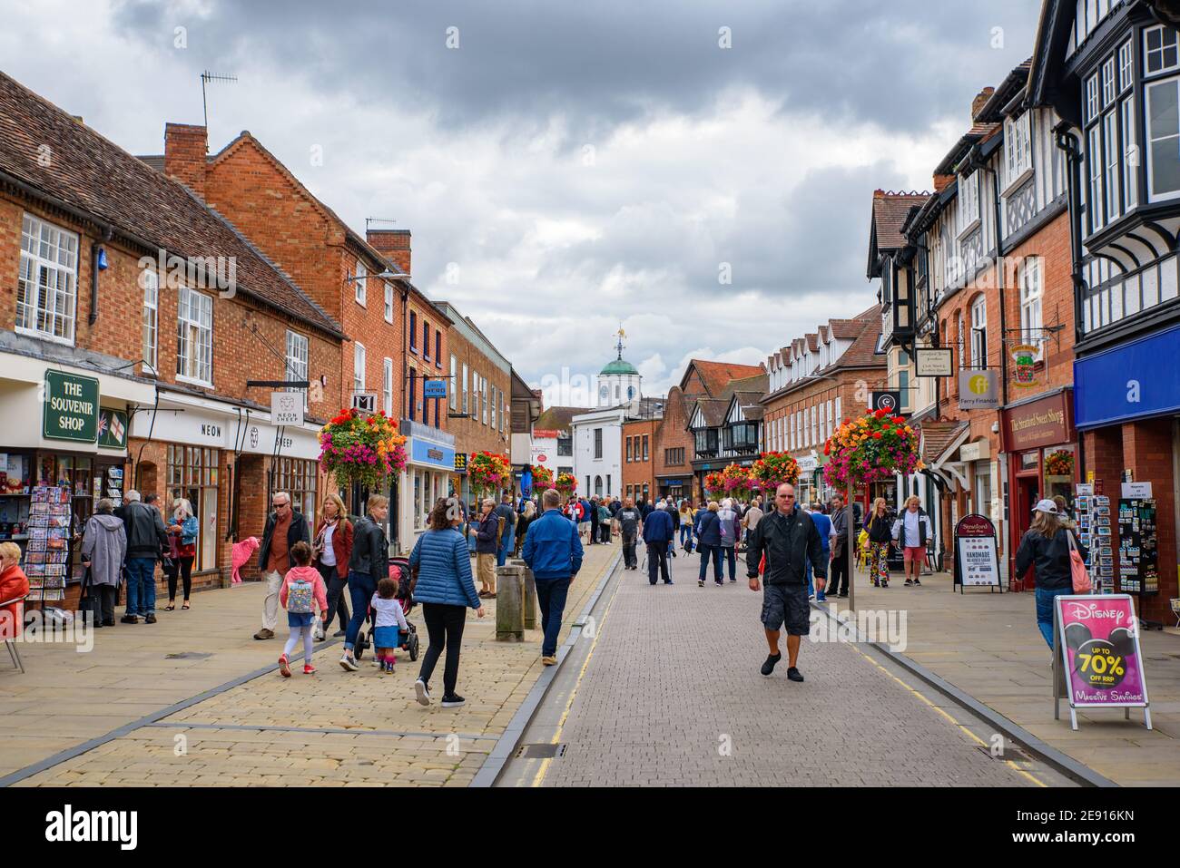 Street view of Stratford, a town in Cotswolds area known as the ...