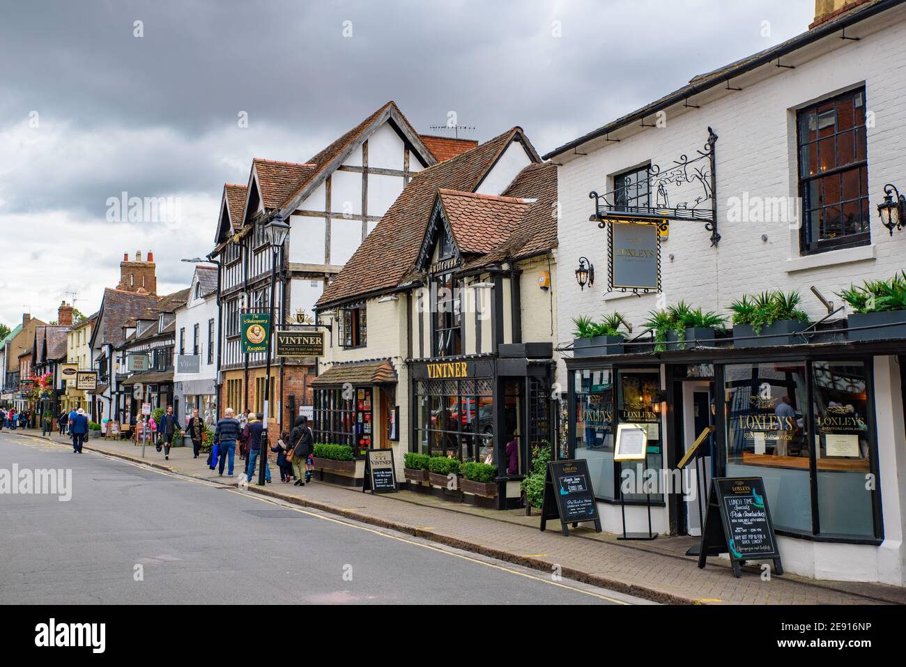 Street view of Stratford, a town in Cotswolds area known as the ...
