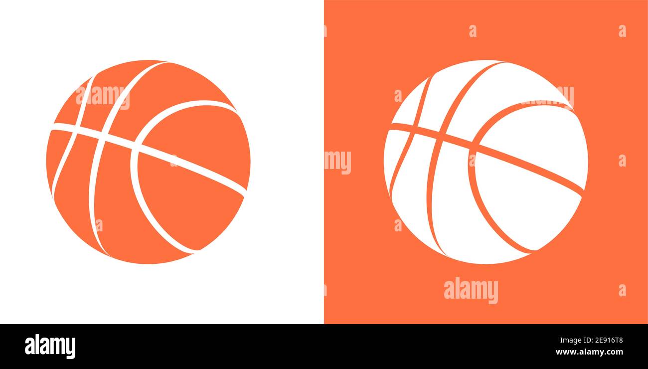 Basketball ball vector icon isolated. Basket ball illustration logo ...