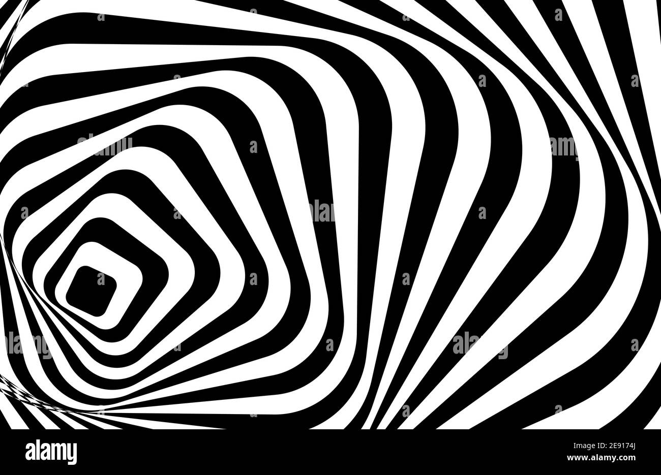 Optical illusion white black pattern abstract vector background ...