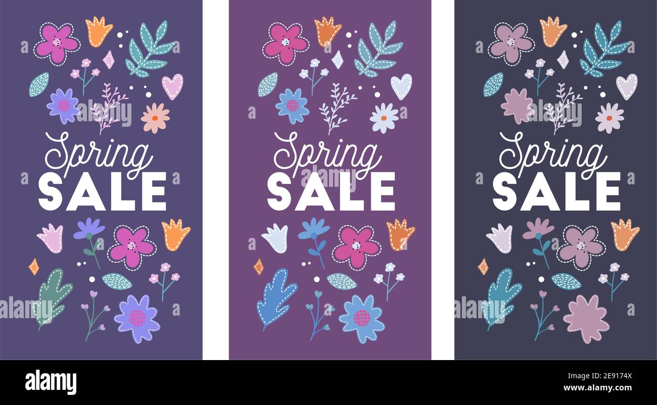 Bright spring sale design. Vector resizable Stock Vector Image & Art ...