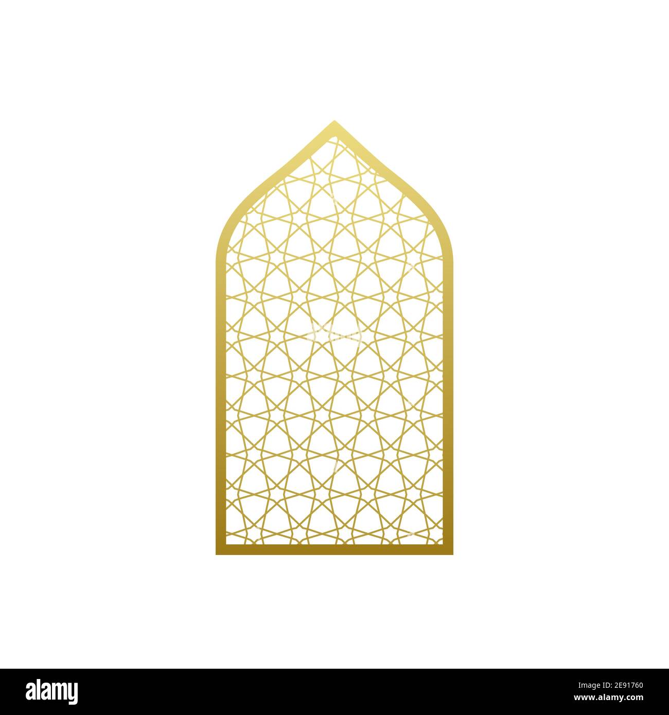 Arab vector window door pattern. Arabian islamic mosque ramadan ...