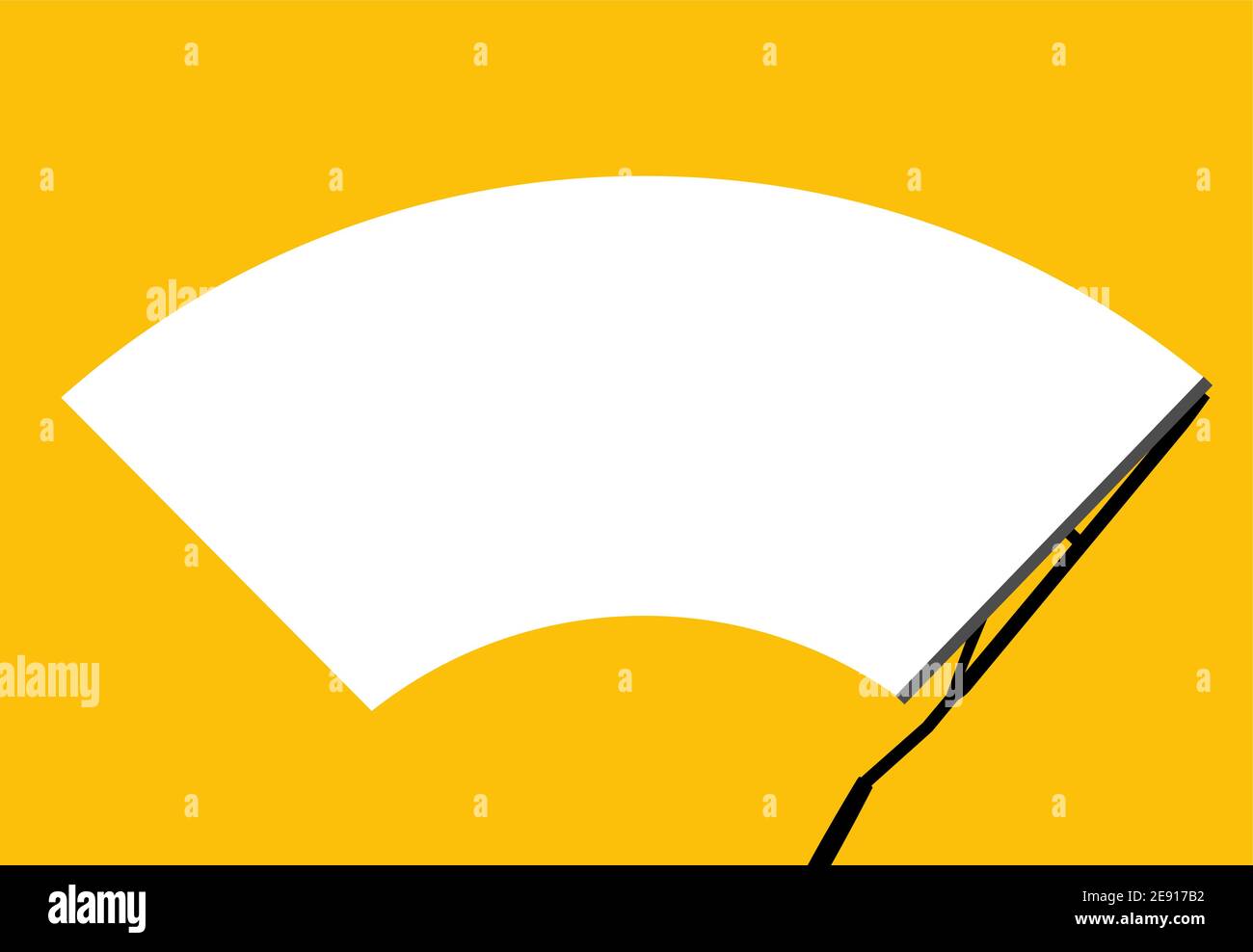 Car wiper windshield winter clean front window background. Vector ...