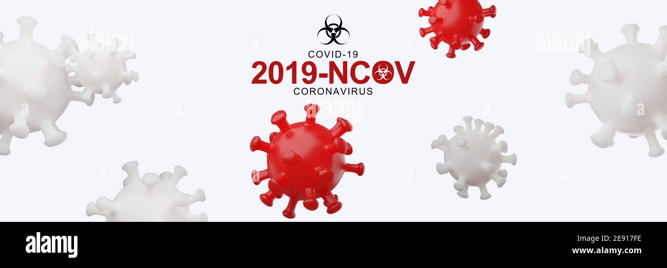 Stop coronavirus and quarantine concept. 3D medical illustration Stock ...