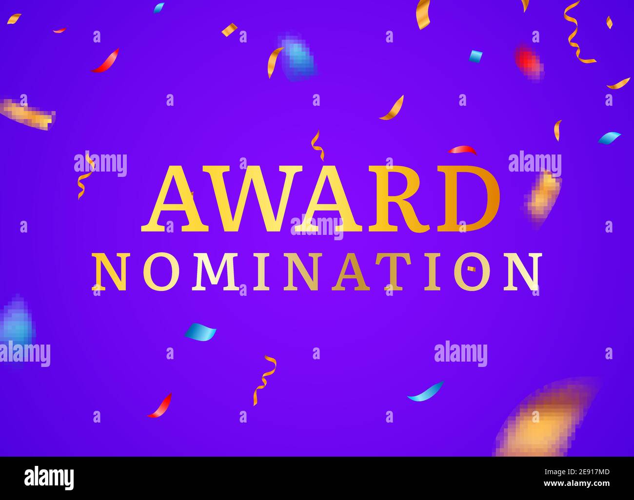 Award nomination background golden film movie vector logo ceremony ...