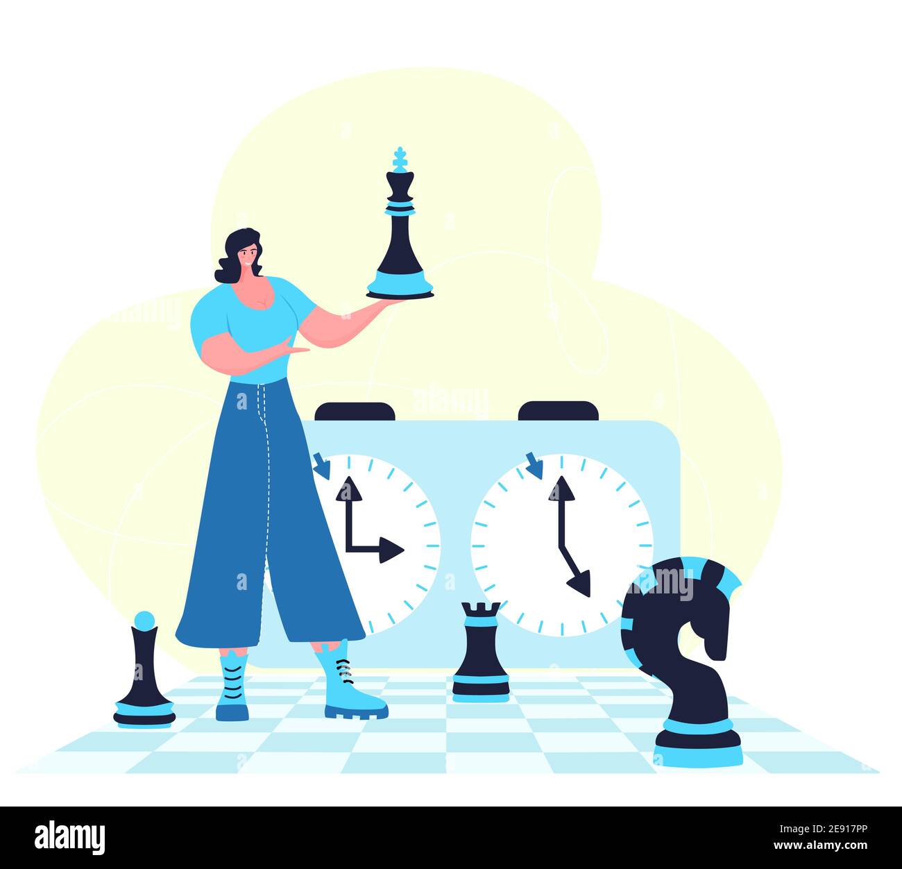 Human chess pieces Stock Vector Images - Alamy