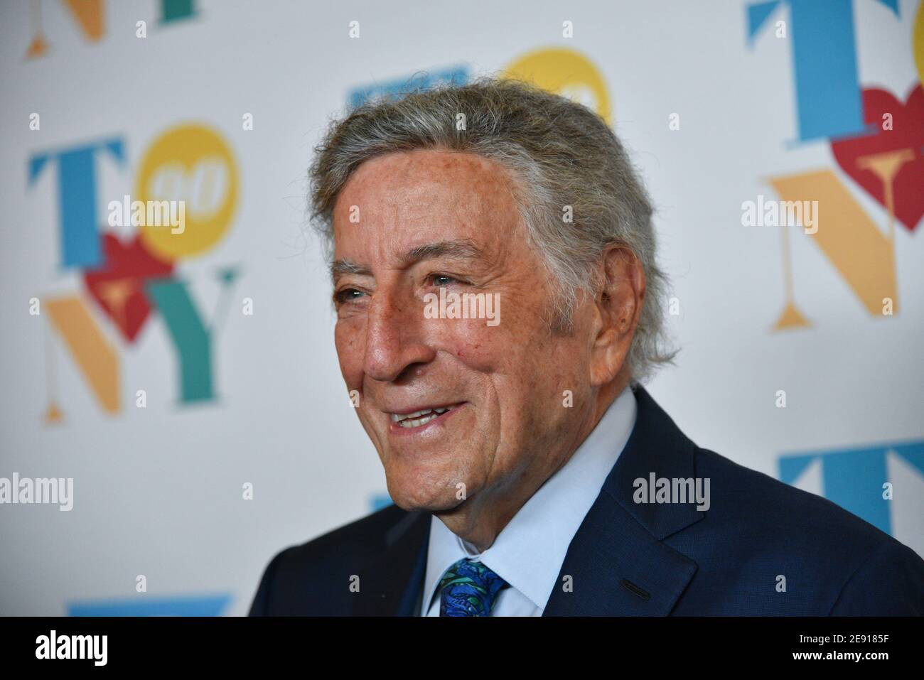 Music legend Tony Bennett arrives for his 90th birthday celebration at ...
