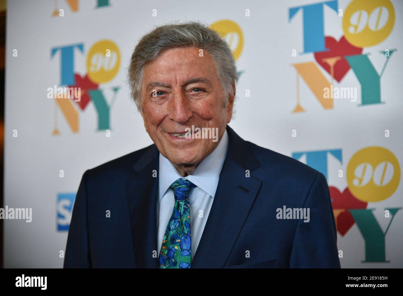 Music legend Tony Bennett arrives for his 90th birthday celebration at ...